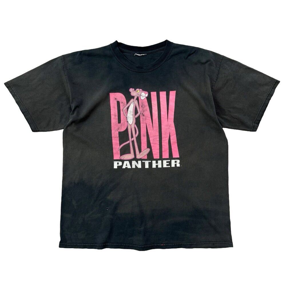 Vintage 2000s Pink Panther Cartoon Graphic Print Felt… - Gem